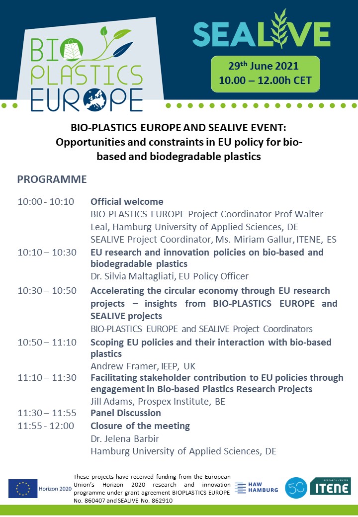 BIO-PLASTICS EUROPE | Project Events BIO-PLASTICS EUROPE | Project Events
